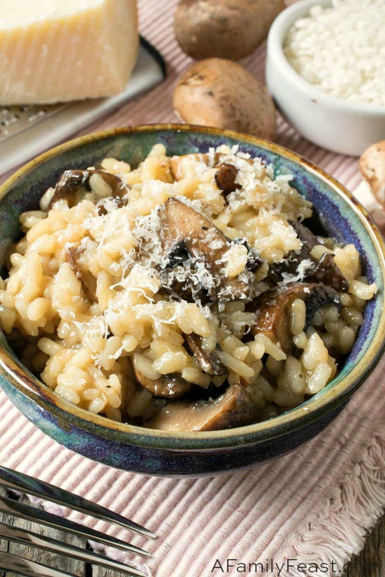 Mushroom Risotto - A Family Feast