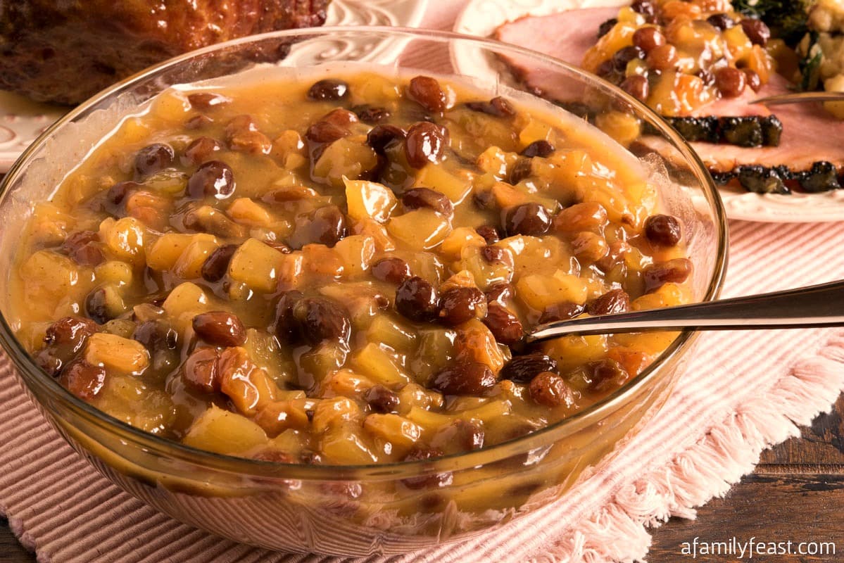 Pineapple Raisin Sauce - Serve this easy sauce with your holiday ham!