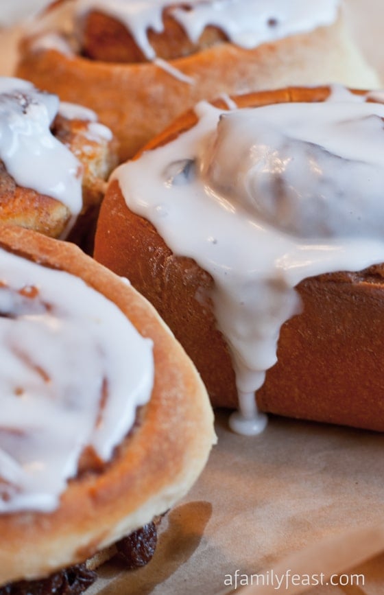 Cinnamon Rolls with Bourbon-Soaked Raisins