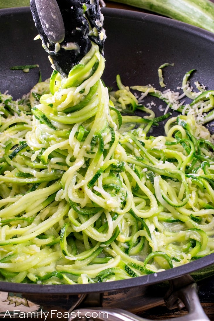 Zucchini Spaghetti - A Family Feast