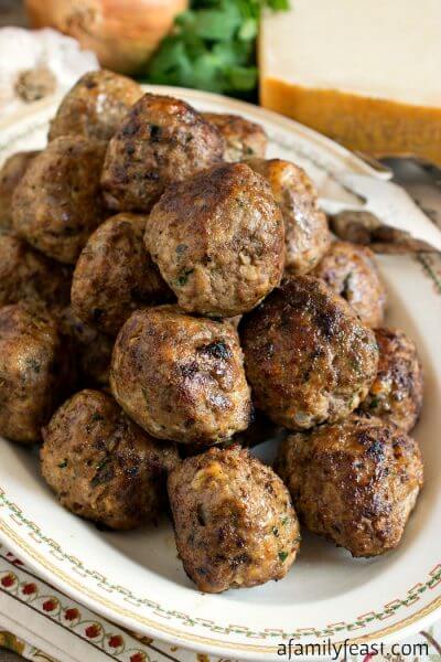 Italian Style Meatballs - A Family Feast