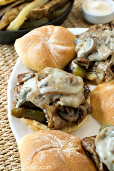 Steak Bomb Sandwich - A Family Feast®