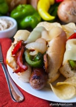 Loaded Italian Sub with Roasted Red Pepper Aioli - A Family Feast®