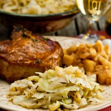 Braised Cabbage and Apples - A Family Feast®