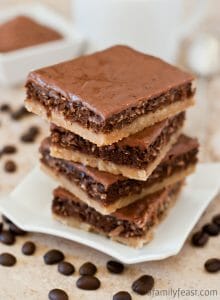 Malted Mocha Bars - A Family Feast®