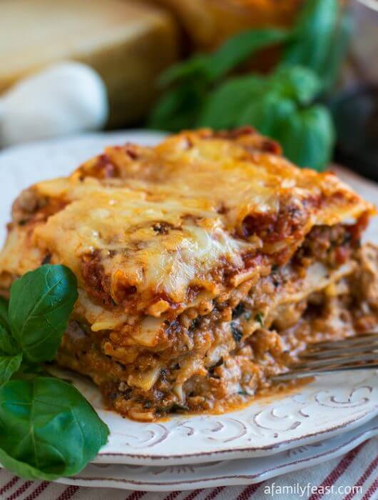 Italian Cold Cut Lasagna Rollups - A Family Feast®