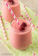 Raspberry Melon Smoothie - A Family Feast®
