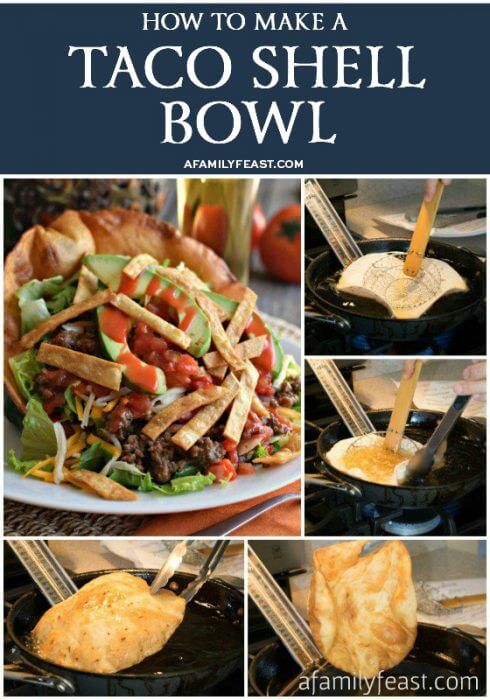 How to Make a Taco Shell Bowl - A Family Feast®