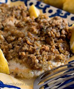 Cheesy Baked Stuffed Cod