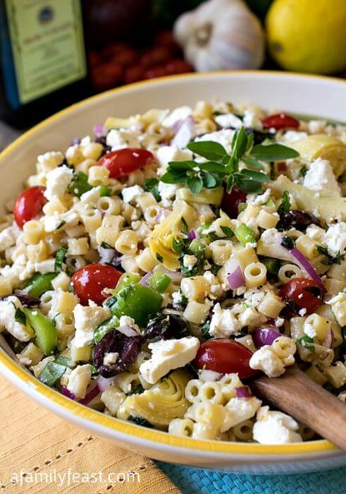 Israeli Couscous Salad with Mediterranean Roasted Vegetables - A Family ...