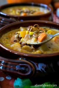 Pumpkin Corn Chowder - A Family Feast®