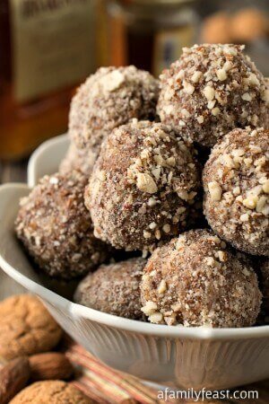 No-Bake Amaretto Truffles - A Family Feast®