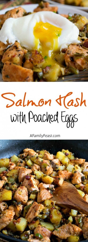 Salmon Hash with Poached Eggs - A Family Feast®