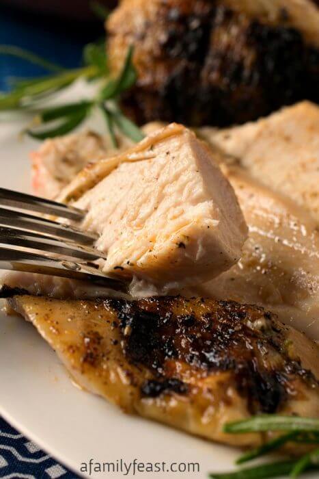 Roasted Chicken with Rosemary Compound Butter - A Family Feast®