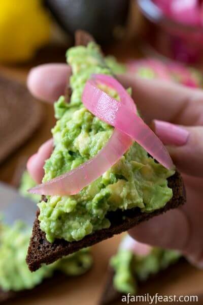 Avocado Rye Canapés