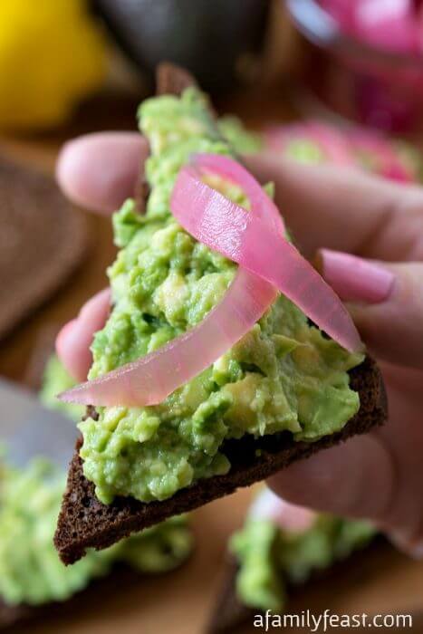 Avocado Rye Canapés
