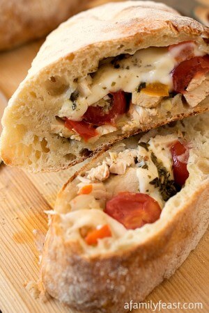 Grilled Chicken Calzones - A Family Feast®