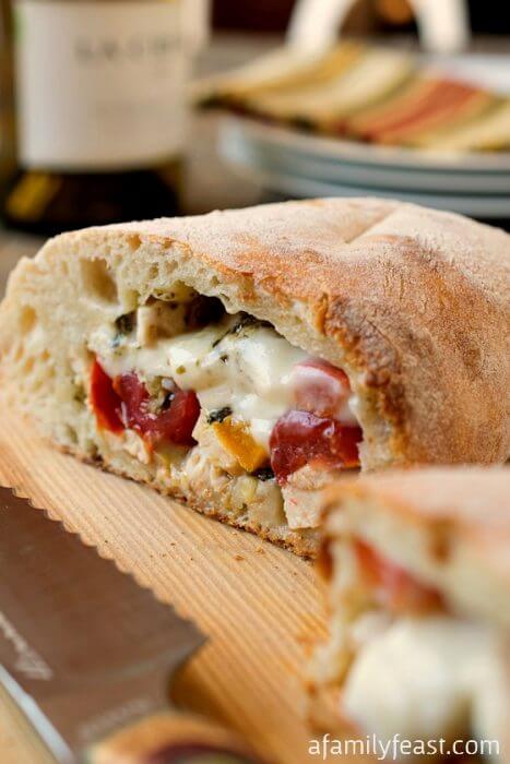 Grilled Chicken Calzones - A Family Feast®