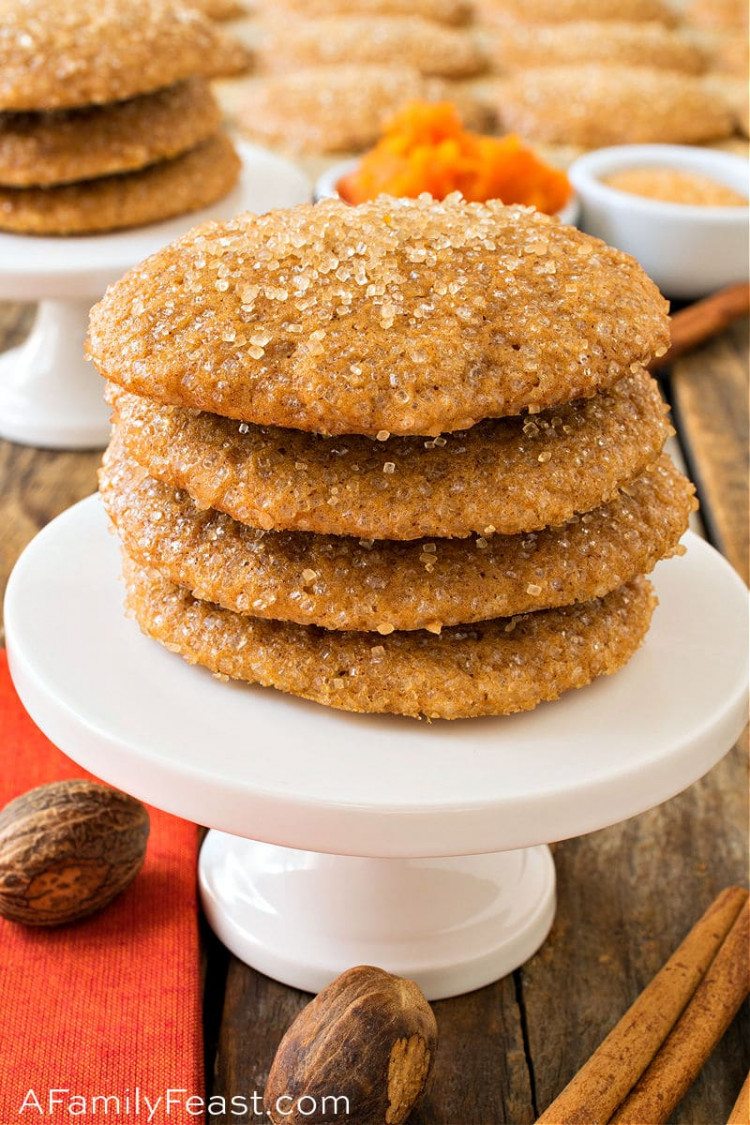 Pumpkin Spice Sugar Cookies - A Family Feast®