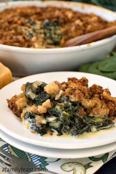 Spinach and Kale Gratin - A Family Feast®