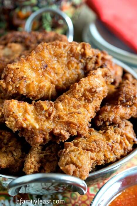 Chai Coconut Chicken Strips - A Family Feast®