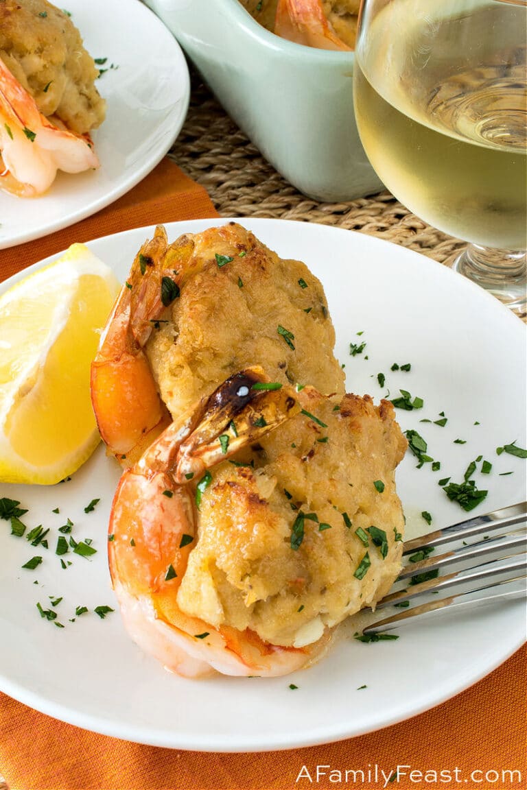 Baked Stuffed Shrimp - A Family Feast®