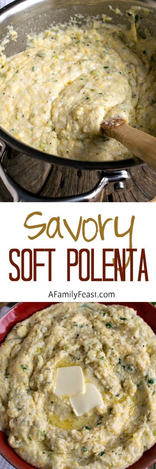 Savory Soft Polenta - A Family Feast®