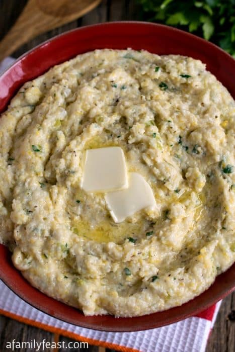 Savory Soft Polenta - A Family Feast®