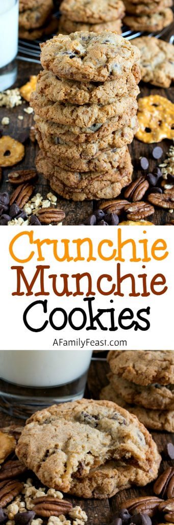 Crunchie Munchie Cookies - A Family Feast®