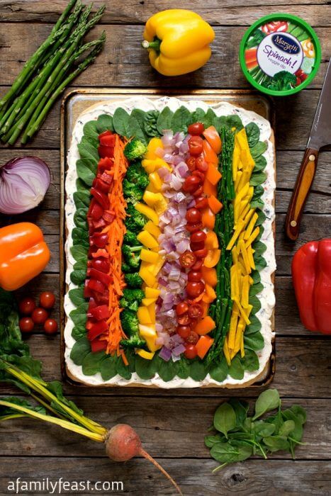Cold Veggie Pizza - A Family Feast®