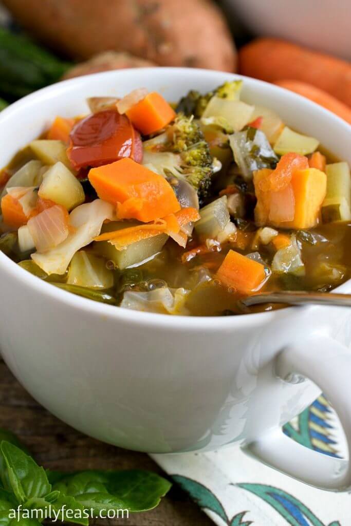 Hearty Vegetable Soup - A Family Feast®