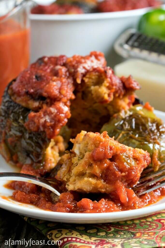 Stuffed Italian Frying Peppers - A Family Feast®