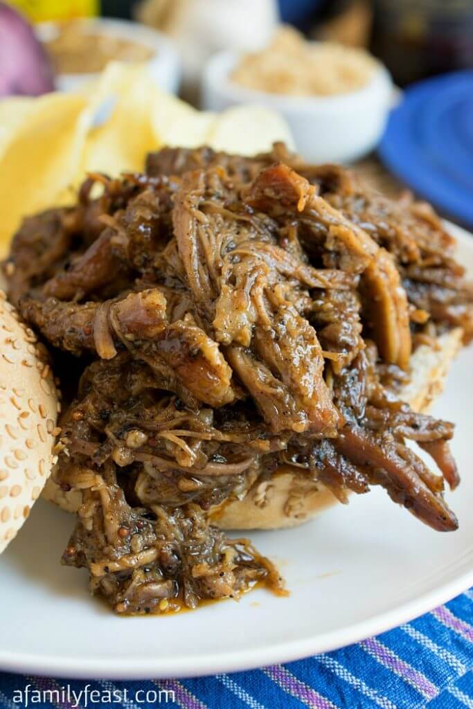 Beer Braised Barbecue Pork Butt - A Family Feast®