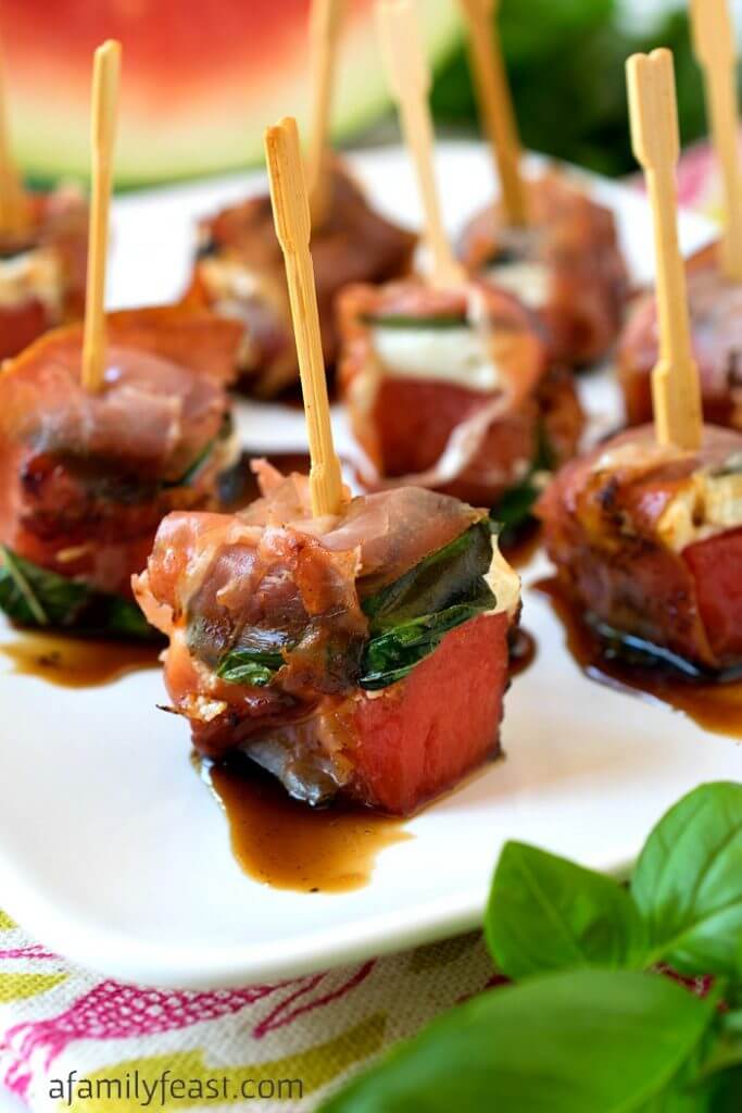 Grilled Watermelon Bites - A Family Feast®