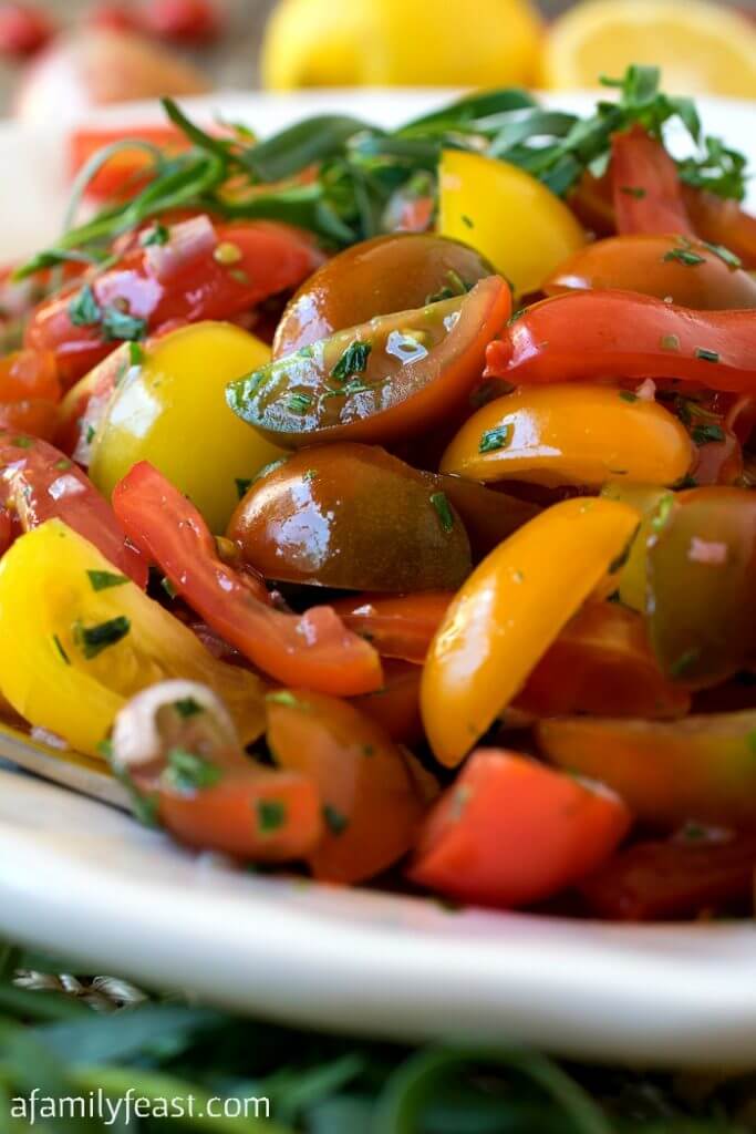 Herbed Tomatoes - A Family Feast®