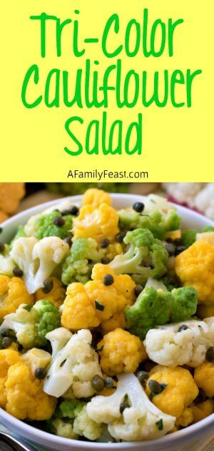 Tri-Color Cauliflower Salad - A Family Feast®