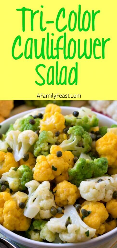 Tri-Color Cauliflower Salad - A Family Feast®