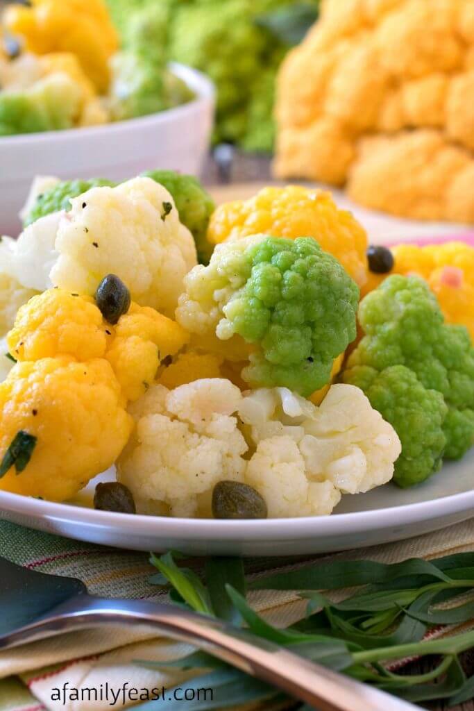 Tri-Color Cauliflower Salad - A Family Feast®