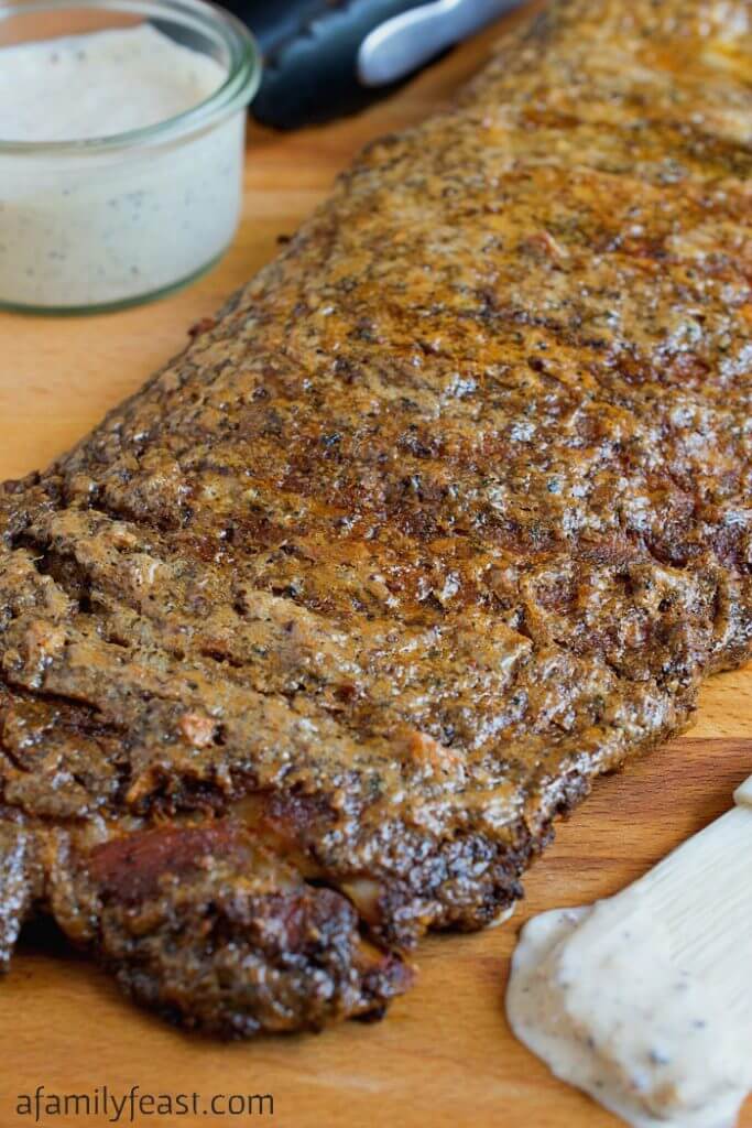 White Barbecue Sauce Pork Ribs - A Family Feast®