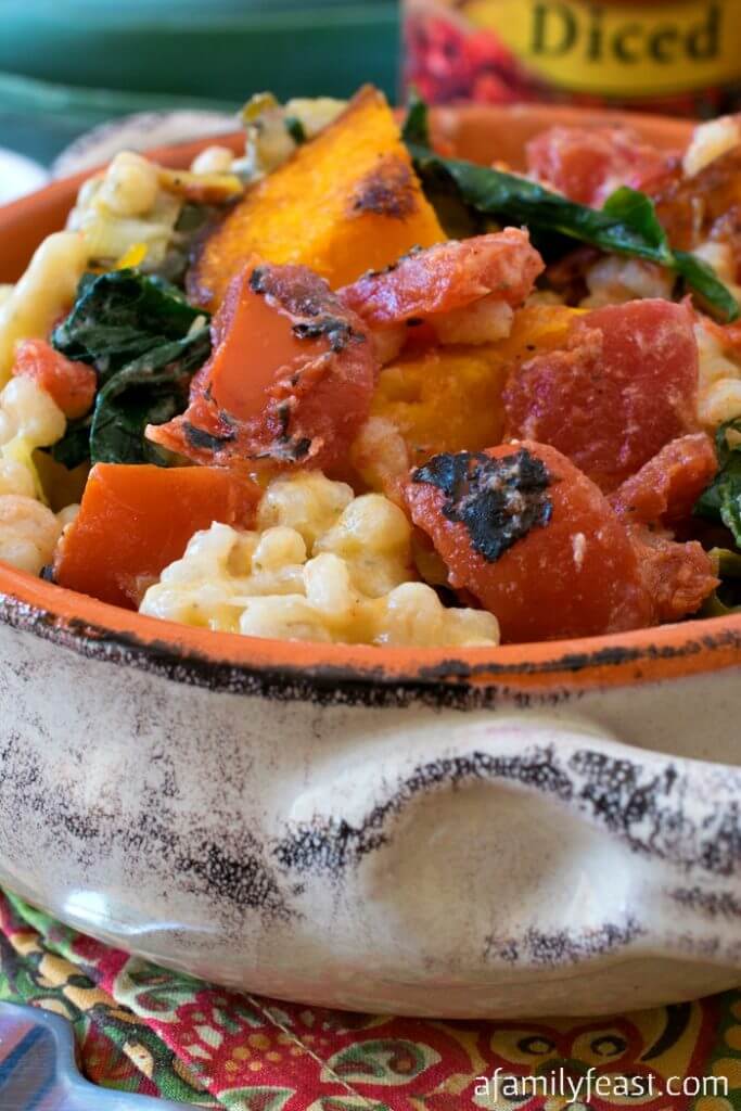 Fire Roasted Tomato and Barley Risotto - A Family Feast®