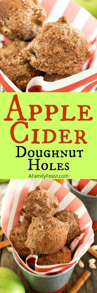 Apple Cider Doughnut Holes - A Family Feast®