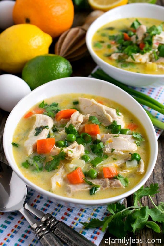 Citrus Chicken and Rice Soup - A Family Feast®