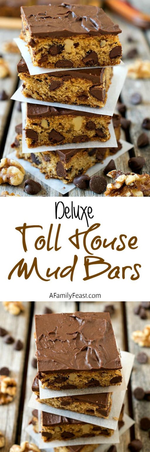 Deluxe Toll House Mud Bars - A Family Feast®