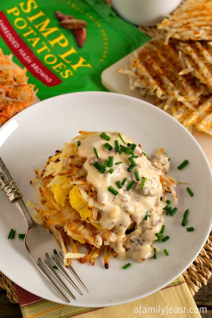 Hash Browns Breakfast Stacks - A Family Feast®