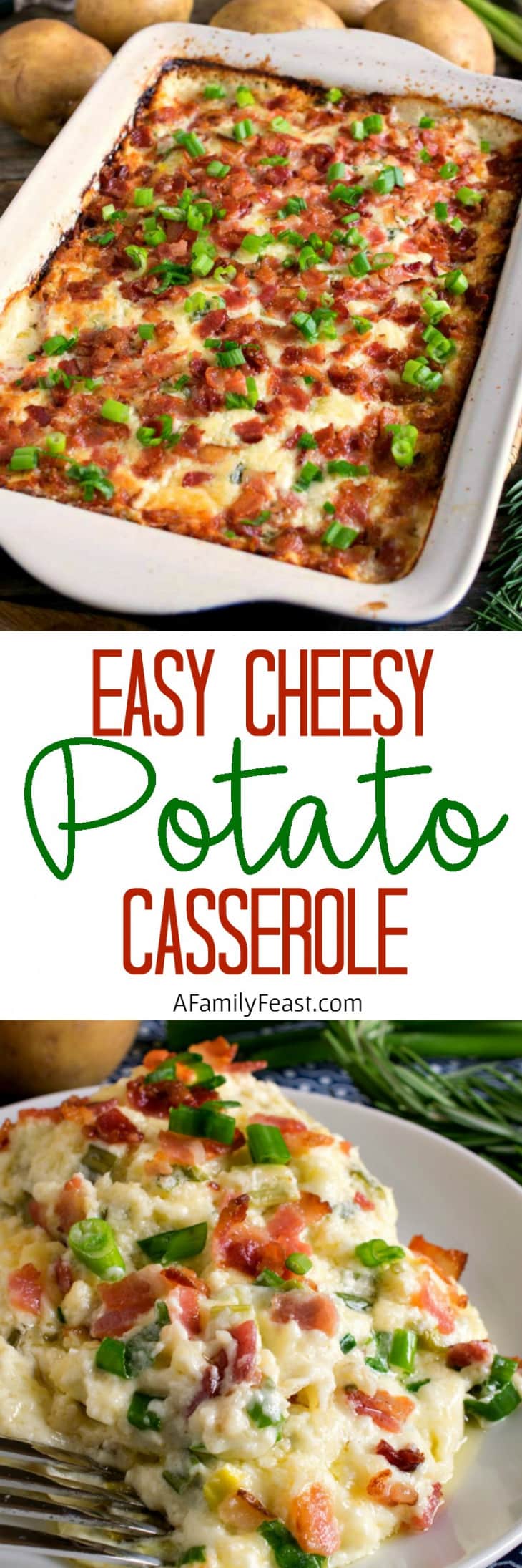 Easy Cheesy Potato Casserole - A Family Feast®