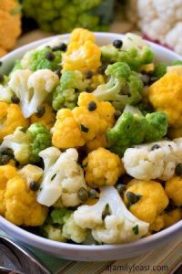 Tri-Color Cauliflower Salad - A Family Feast®