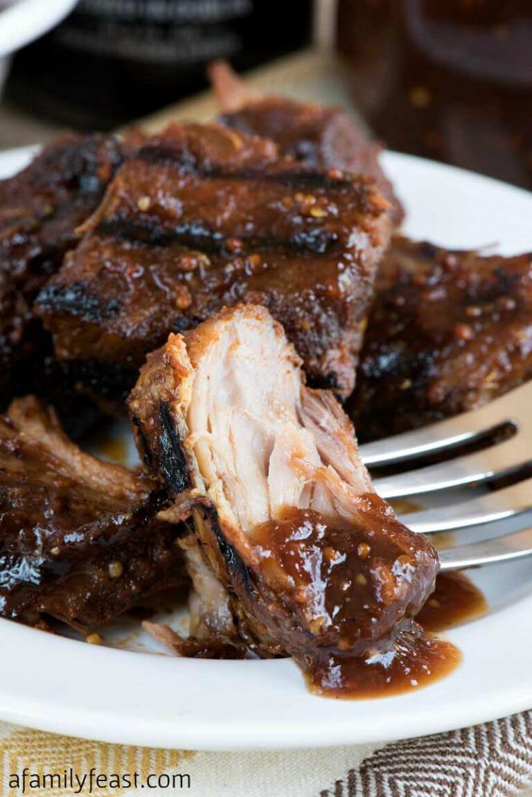 Guinness Barbecued Pork Tips - A Family Feast®