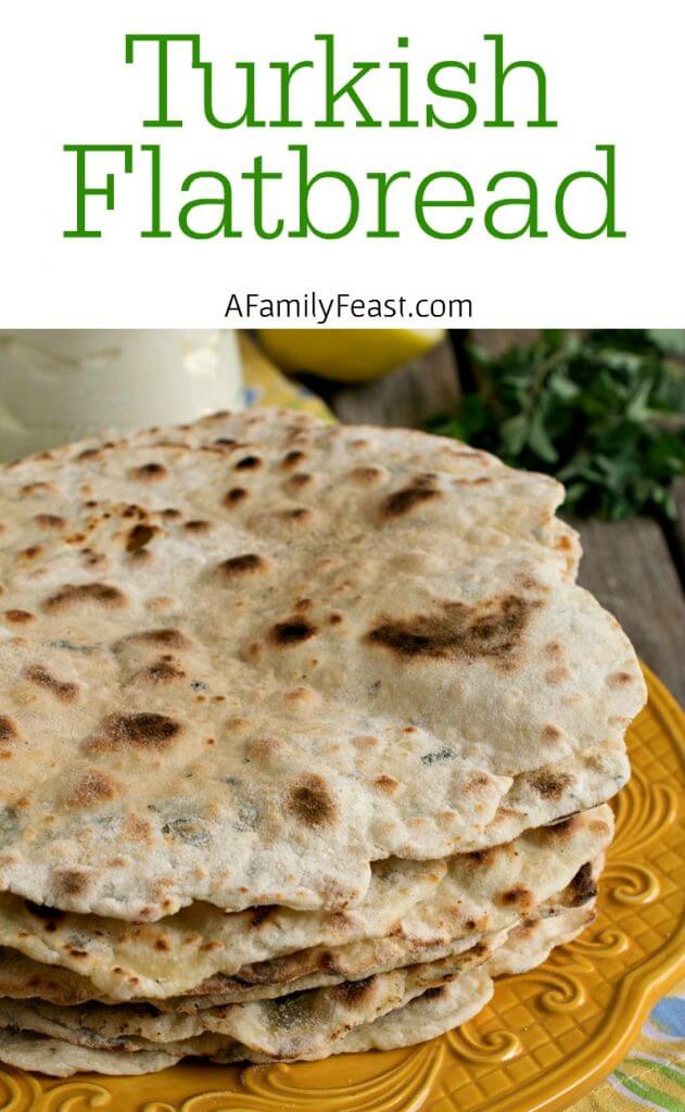 Two Ingredient Turkish Flatbread - A Family Feast®