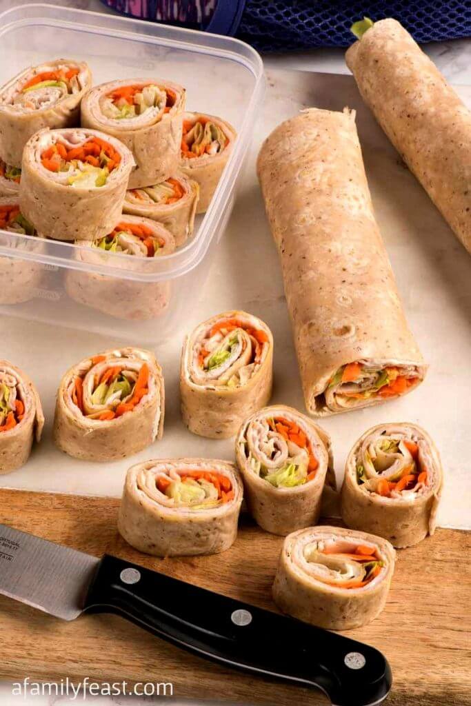 Turkey Pinwheel Bites - A Family Feast®