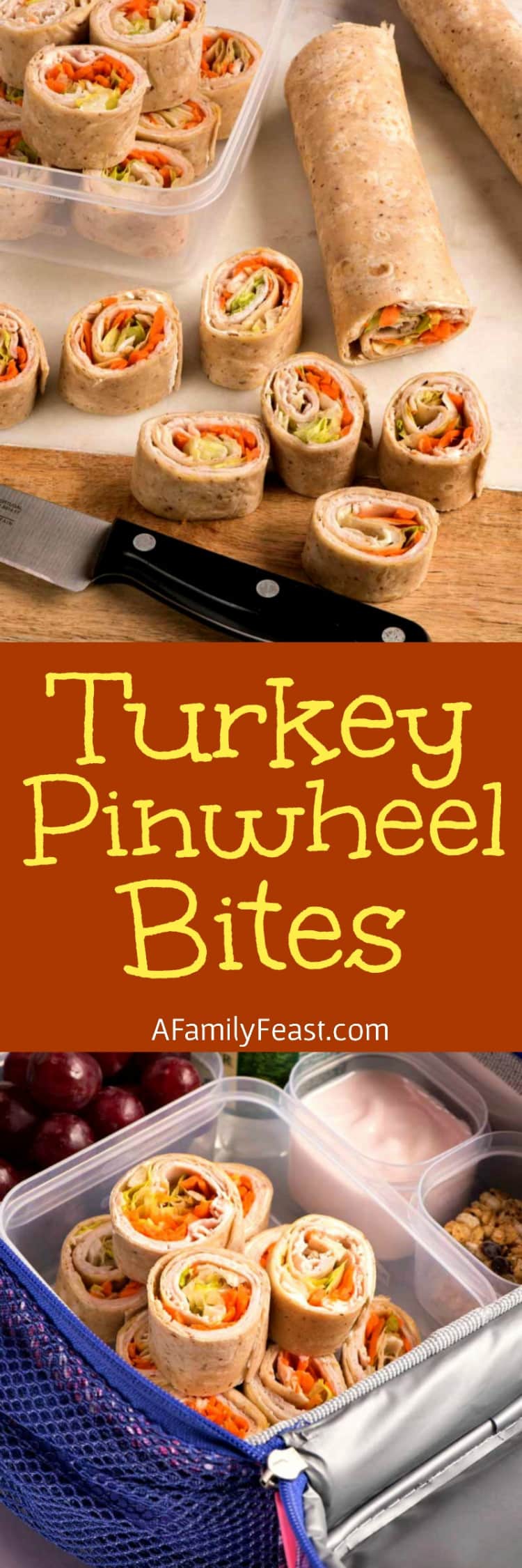 Turkey Pinwheel Bites - A Family Feast®